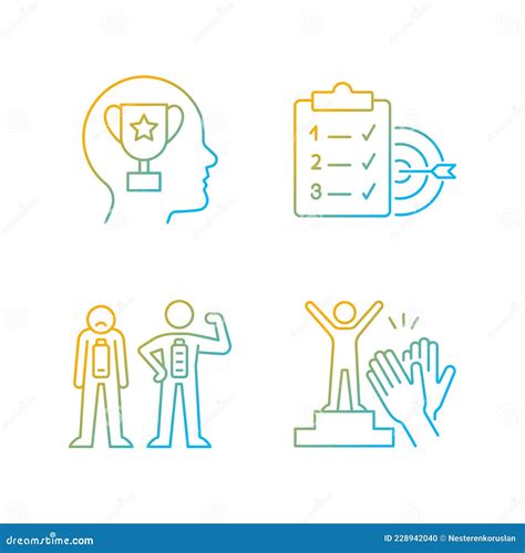 本征激励梯度线性矢量图 向量例证 插画 包括有 图画 设计 概念 例证 工具箱 工作情况 情感 228942040