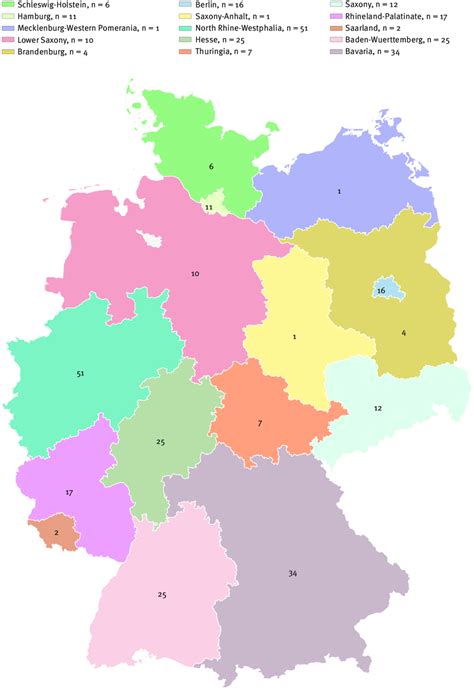 Ndm 5 Producing Escherichia Coli Isolates By Federal State Germany