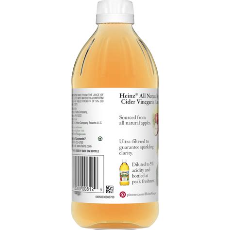 Heinz® Heinz All Natural Apple Cider Vinegar 5 Acidity 16 Fl Oz
