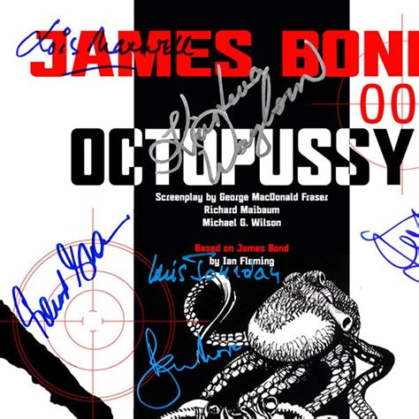 James Bond Octopussy Script Limited Signature Edition Rare T
