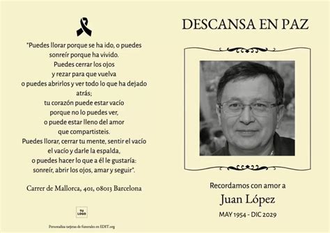 Personaliza diseños de esquelas para imprimir