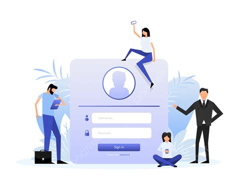 로그인 사람들 로그인 사용자 이름 삽화 안전한 온라인 Png 일러스트 및 벡터 에 대한 무료 다운로드 Pngtree