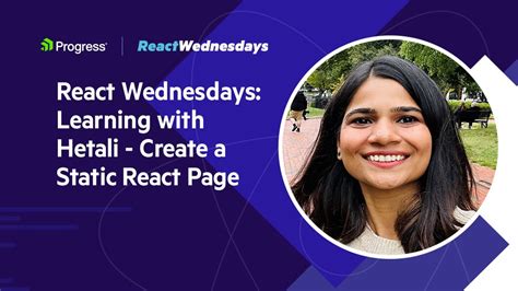How To Create A Static React Page YouTube