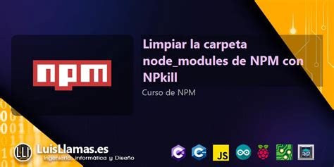clean the node modules folder of npm with npkill
