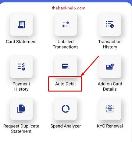 Online Method How To Deactivate Auto Debit In SBI Credit Card