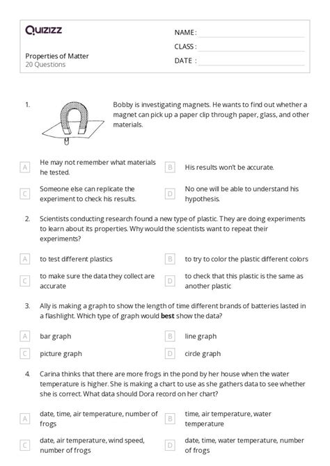 Comparing Volume Worksheets For Th Year On Quizizz Free Printable
