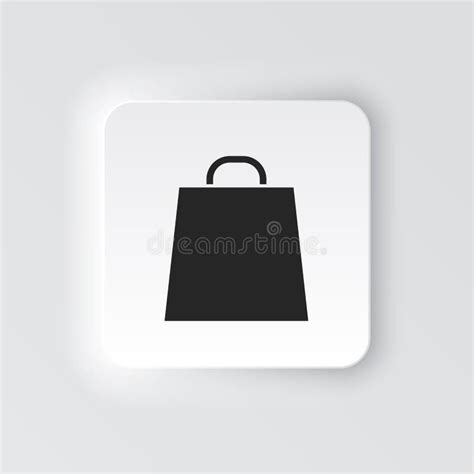 Rectangle Button Icon Bag For Going Shopping Button Banner Rectangle Badge Interface For