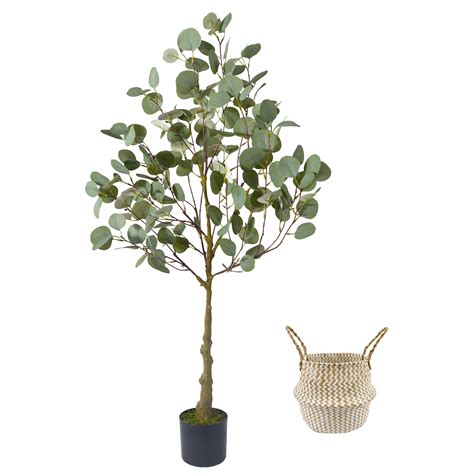 Used Warmplants Artificial Eucalyptus Tree 4ft Tall Fake