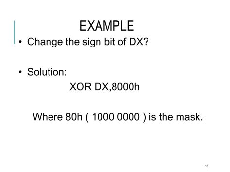 Logical Instructions And Or Xor Not Test Ppt