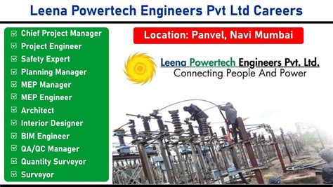 Leena Powertech Engineers Pvt Ltd New Vacancy 2025 Location Panvel