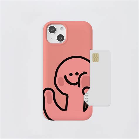 빠른배송 카드포켓 볼따구 올리 부농이 심플 아이폰케이스 지갑 카드 수납 풀커버 폰케이스 젤리 투명 실리콘 아이폰 11 12 13 14 15 미니 Xs X Se2