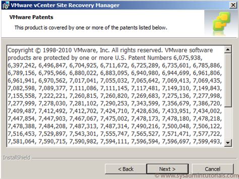 VMware SRM 4 1 Primary Site Install