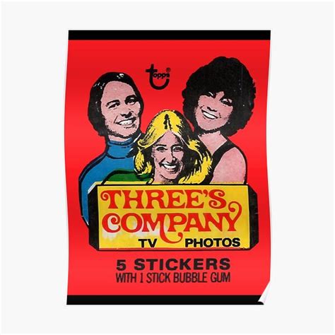 Threes Company Bubble Gum Pack Poster For Sale By Amandamil75069