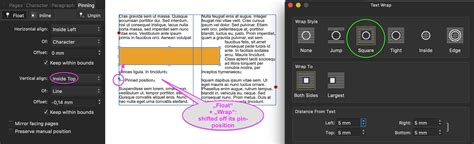 Pinned Objects Columns And Text Wrap Bugs V1 Bugs Found On Macos Affinity Forum