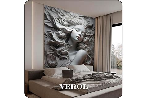 Фотообои 3d Verol флизелиновые встык Барельеф высота 2 83м ширина 2м
