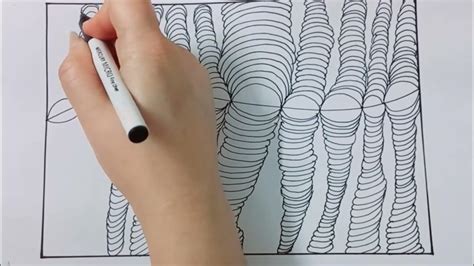 Zentangle Art Series 6 Drawing Exercise Help You Relax Super Relaxing