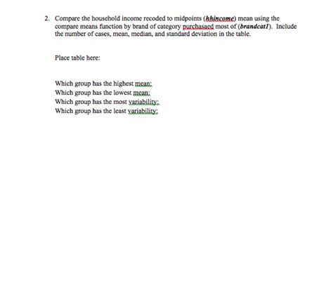 Chapter 12 Homework Use Data File Peanut Butter
