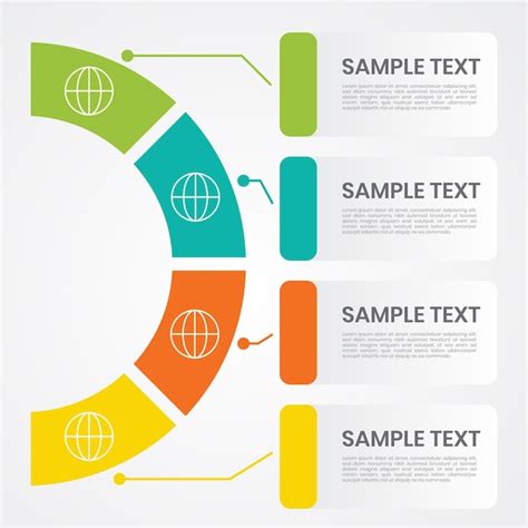 Premium Vector Colorful Infographic Design Vector Template