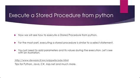 Python How To Execute A Stored Procedure From Python On Sqlserver