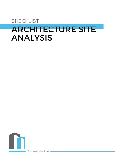 Site Analysis Complete Pack First In Architecture