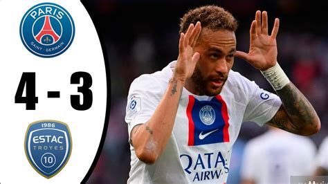 Psg Vs Troyes All Goals Highlights Hd Youtube