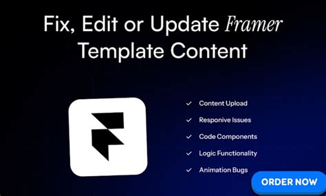 Fix Framer Website Errors Bugs Cms Issues Broken Layouts Speed Optimization By Danxflow Fiverr
