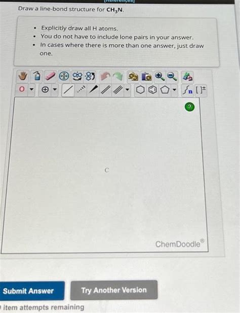 Solved Draw A Line Bond Structure For Ch3n O • Ⓡ