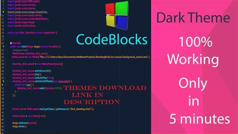 How To Install Codeblocks Multiple Themes At Once Enable Dark Theme YouTube