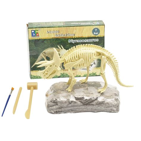 Dinosaur Fossil Skeleton Excavation Dig Up Kit Diy Assembly Educational