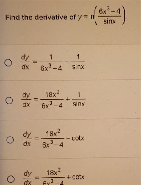 Answered Find The Derivative Of Y In O O 313 Dx Dx Dx 1 6x 4 18x 1 6x