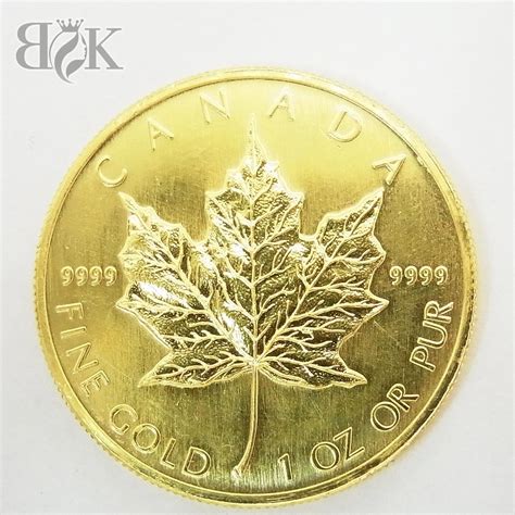 K24 メイプルリーフ金貨 1oz 1995 311g 直径：約30mm 厚さ：約27mm ゴールド 資産価値 ∞金｜売買された