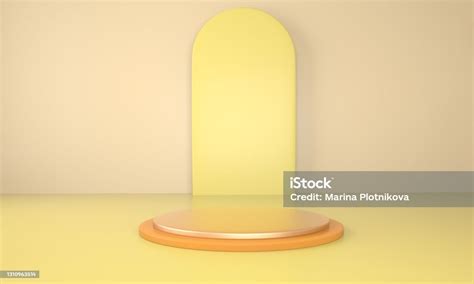 기하학적 모양의 3d 렌더링 스튜디오 바닥에 연단 제품 프레젠테이션을 위한 플랫폼 배경 모의 0명에 대한 스톡 사진 및 기타 이미지 istock