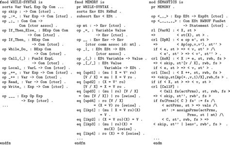 overview of the semantics of whilefun download scientific diagram