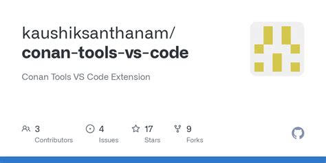GitHub Kaushiksanthanam Conan Tools Vs Code Conan Tools VS Code Extension