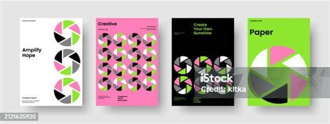 Desain Banner Terisolasi Tata Letak Presentasi Bisnis Geometris