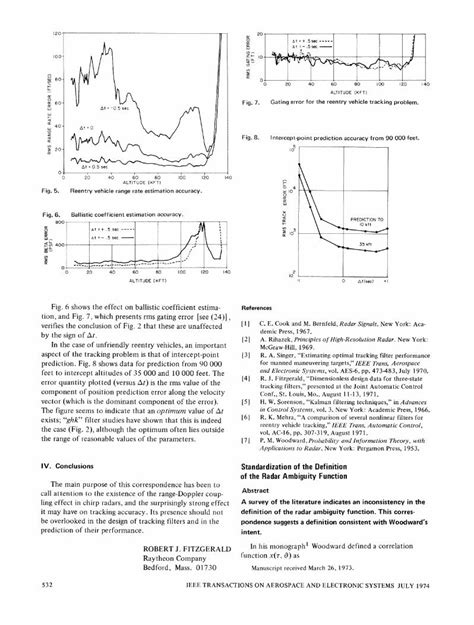 Pdf Standardization Of The Definition Of The Radar Ambiguity Function Dokumen Tips