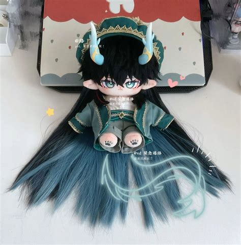 🍀miya🍀 揪團 棉花娃娃 崩壞星穹鐵道飲月君娃名：琢蓮屬性：崩壞星穹鐵道 飲月君尺寸：20cm洗水兔毛接雙色高溫絲裸娃磁吸龍尾