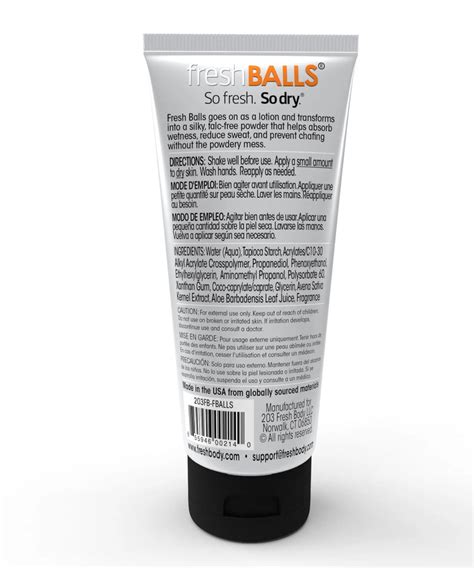 Fresh Balls Deodorant And Anti Chafing Lotion For Men 34 Oz