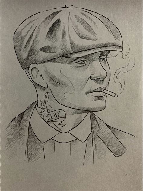 Thomas Shelby Em 2021 Desenho De Rosto Desenhos De Gangster