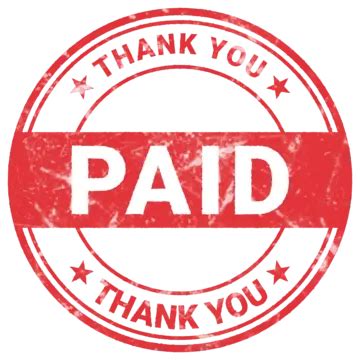 Sello De Goma Pagado PNG Imágenes Transparentes Pngtree