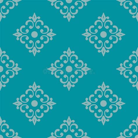 Vintage Seamless Pattern With Floral Ornament Stock Vector