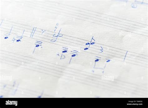 Handwritten Musical Notes Hi Res Stock Photography And Images Alamy