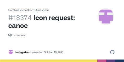 Icon Request Canoe · Issue 18374 · Fortawesomefont Awesome · Github