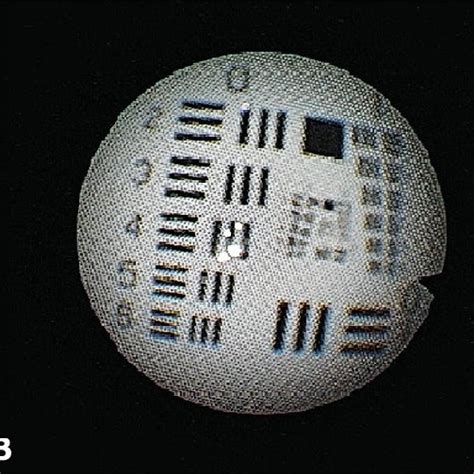 A 1951 Usaf Resolution Test Target Middle Resolution In The Sterile