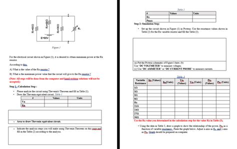 Solved Table Step Simulation Step Set Up The Circuit Chegg