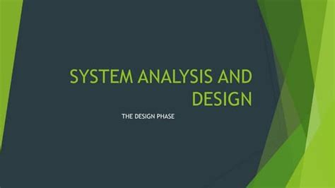 Structured Analysis And Structured Design Pptx