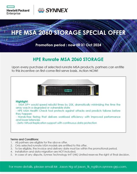 Hpe Msa 2060 Storage Special Offer Hewlett Packard Enterprise Hpe