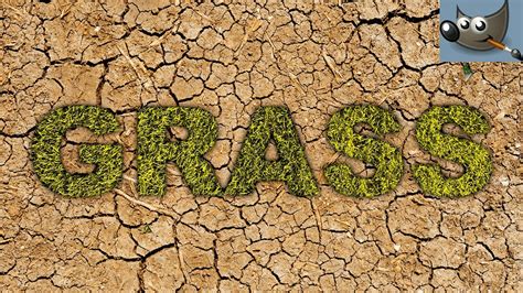 Create A Grass Text Effect In Gimp Youtube