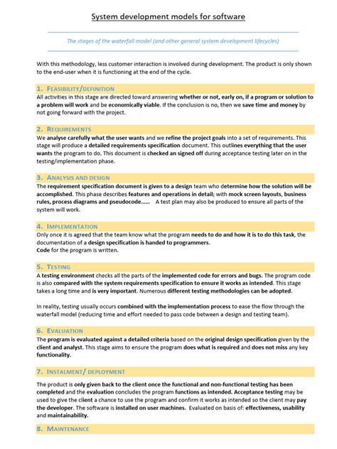 07systemdevelopmentmodelsforsoftware Pdf Software Development Process Software Testing