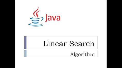 2 Linear Search Algorithm In Java Arrays Icse Syllabus Youtube